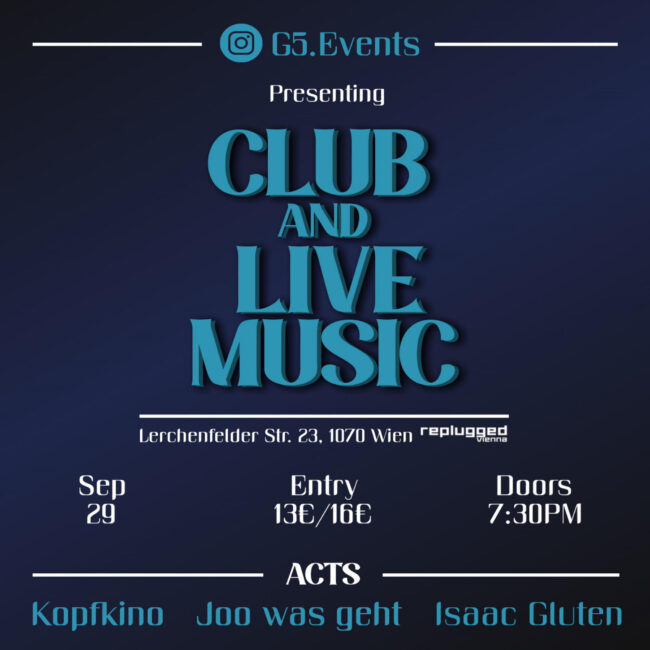 Replugged – Live Music Club – Event, Live Music, Live Music in Wien ...
